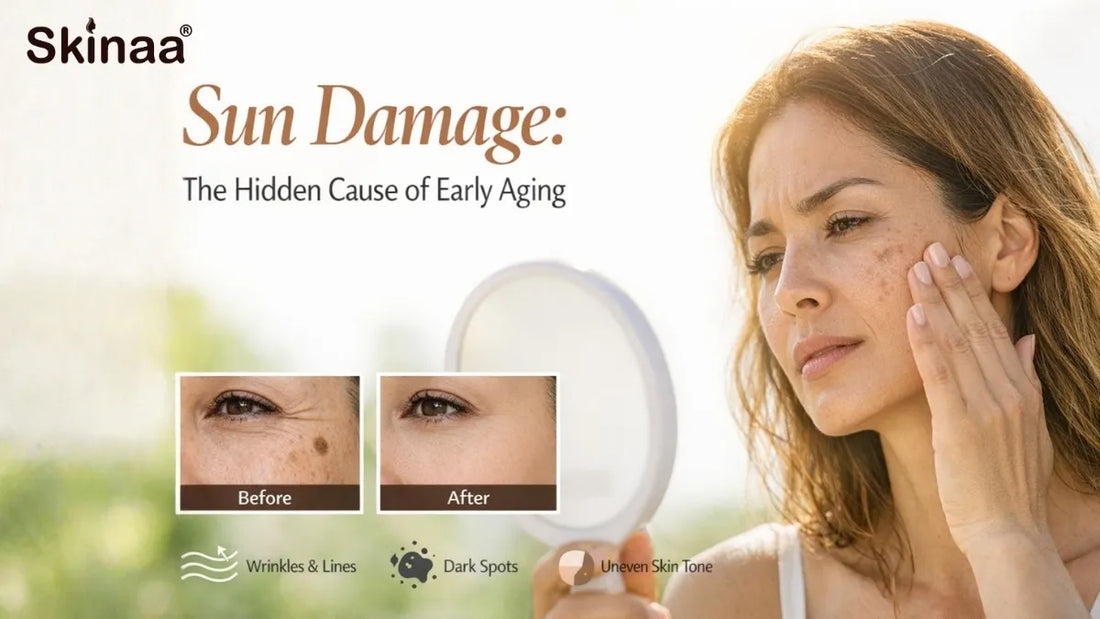 Sun Damage: The Hidden Cause of Early Aging – Skinaa